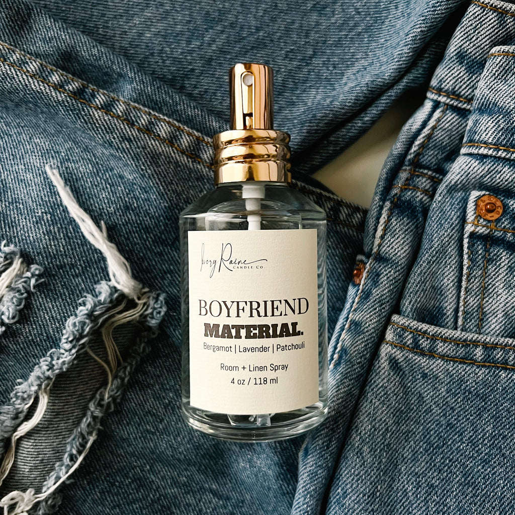 Boyfriend Material Room Spray – Ivory Raine Candle Co.
